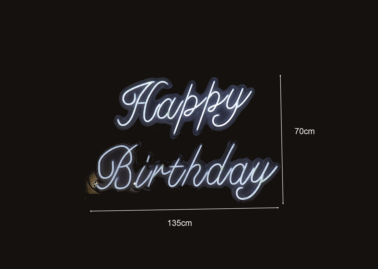 LED Lighting "Happy Birthday" – AS EASY AS RENT