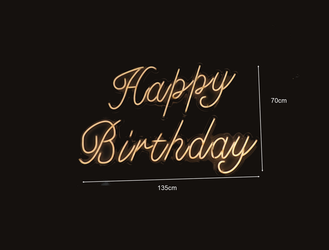 LED Lighting "Happy Birthday" – AS EASY AS RENT